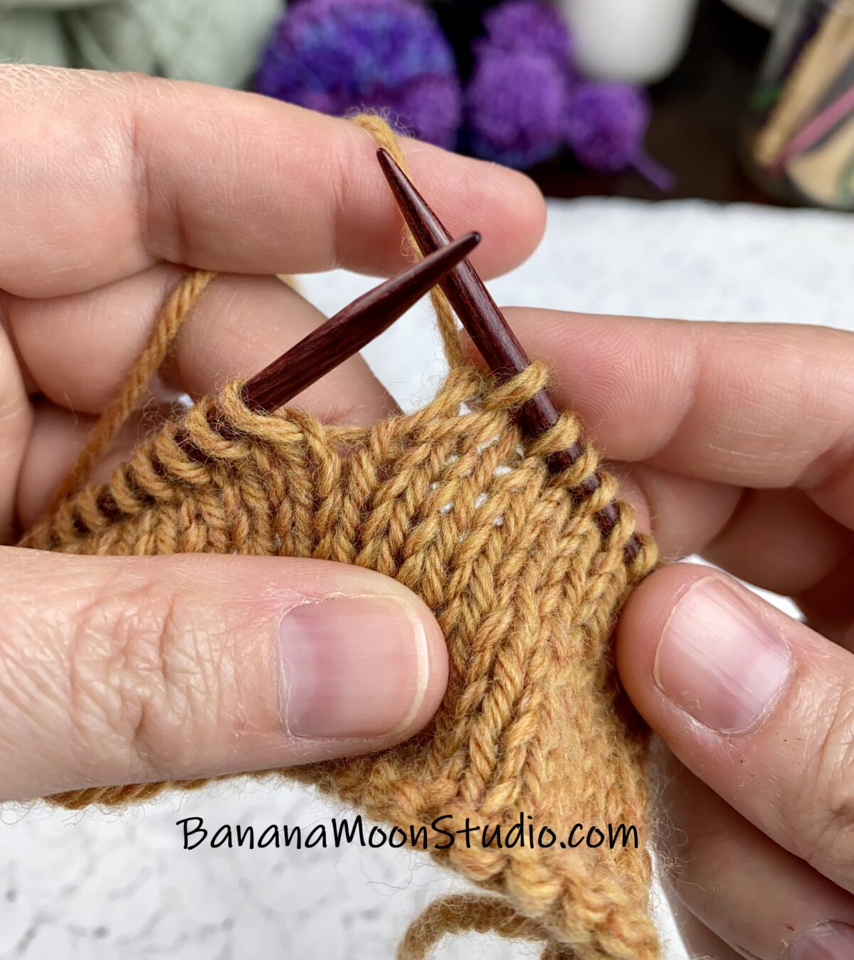 How to Knit a Sock Heel Flap • Banana Moon Studio