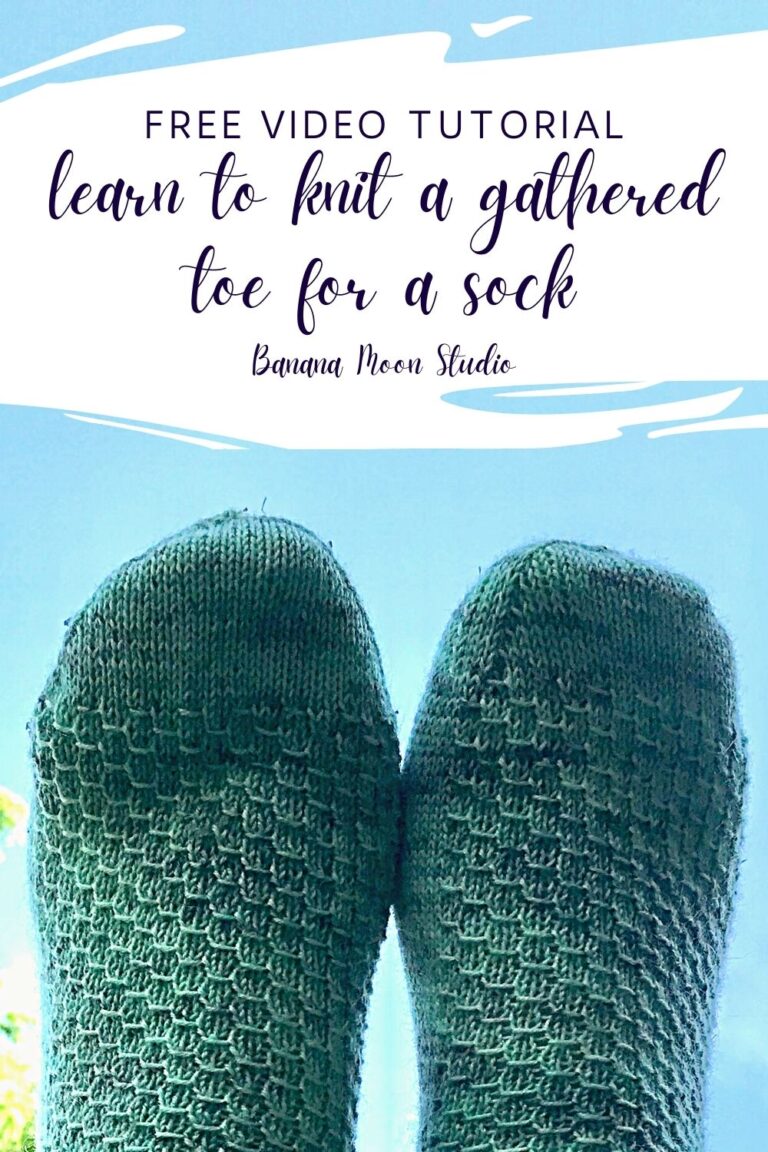 How to Knit a Sock Toe • Banana Moon Studio