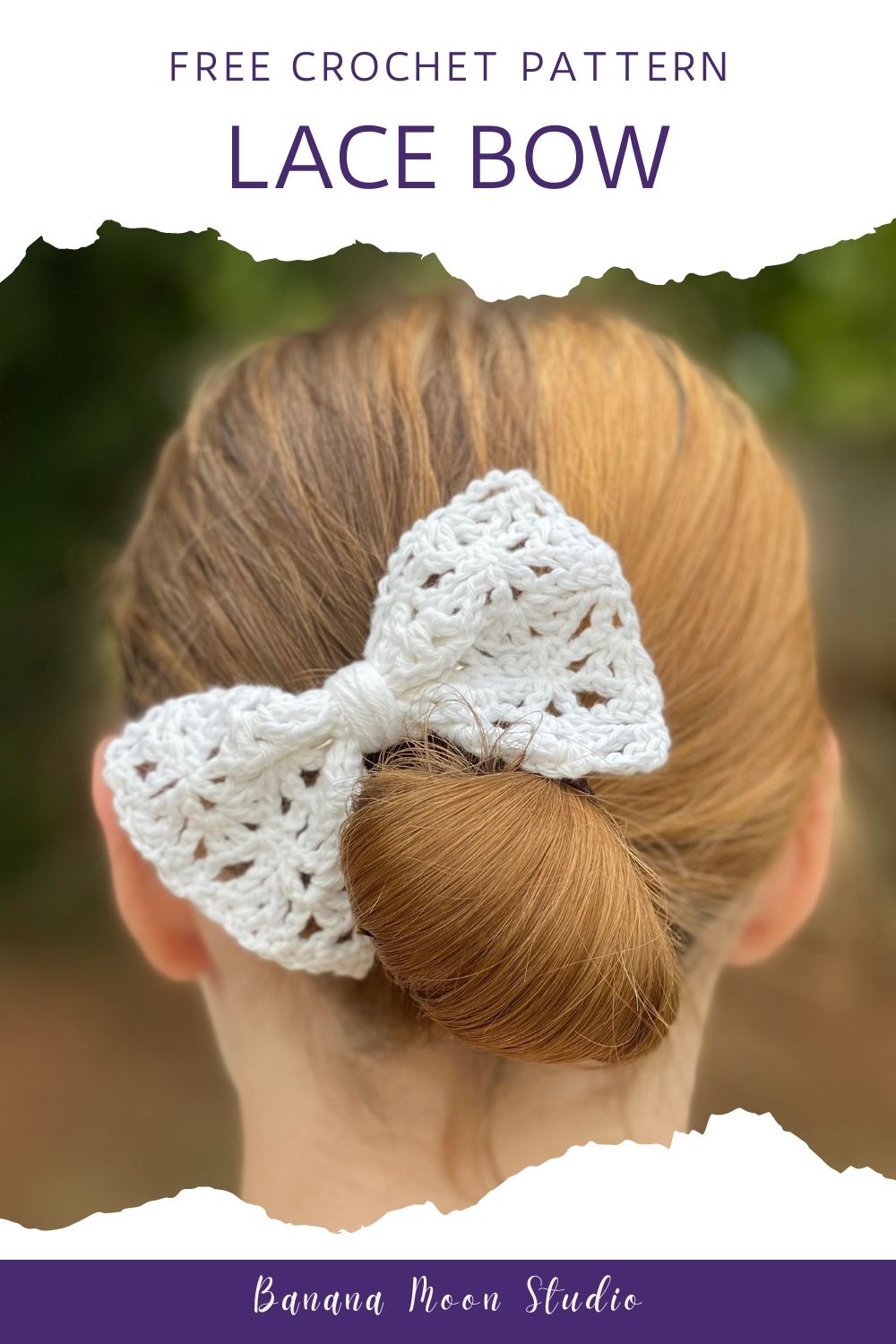 Free Crochet Bow Pattern In 2 Sizes • Banana Moon Studio