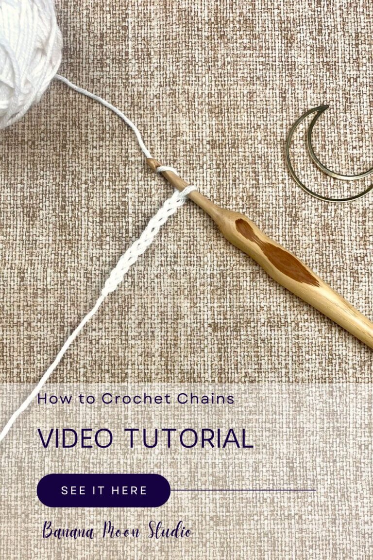 How to Crochet a Chain for Beginners • Banana Moon Studio