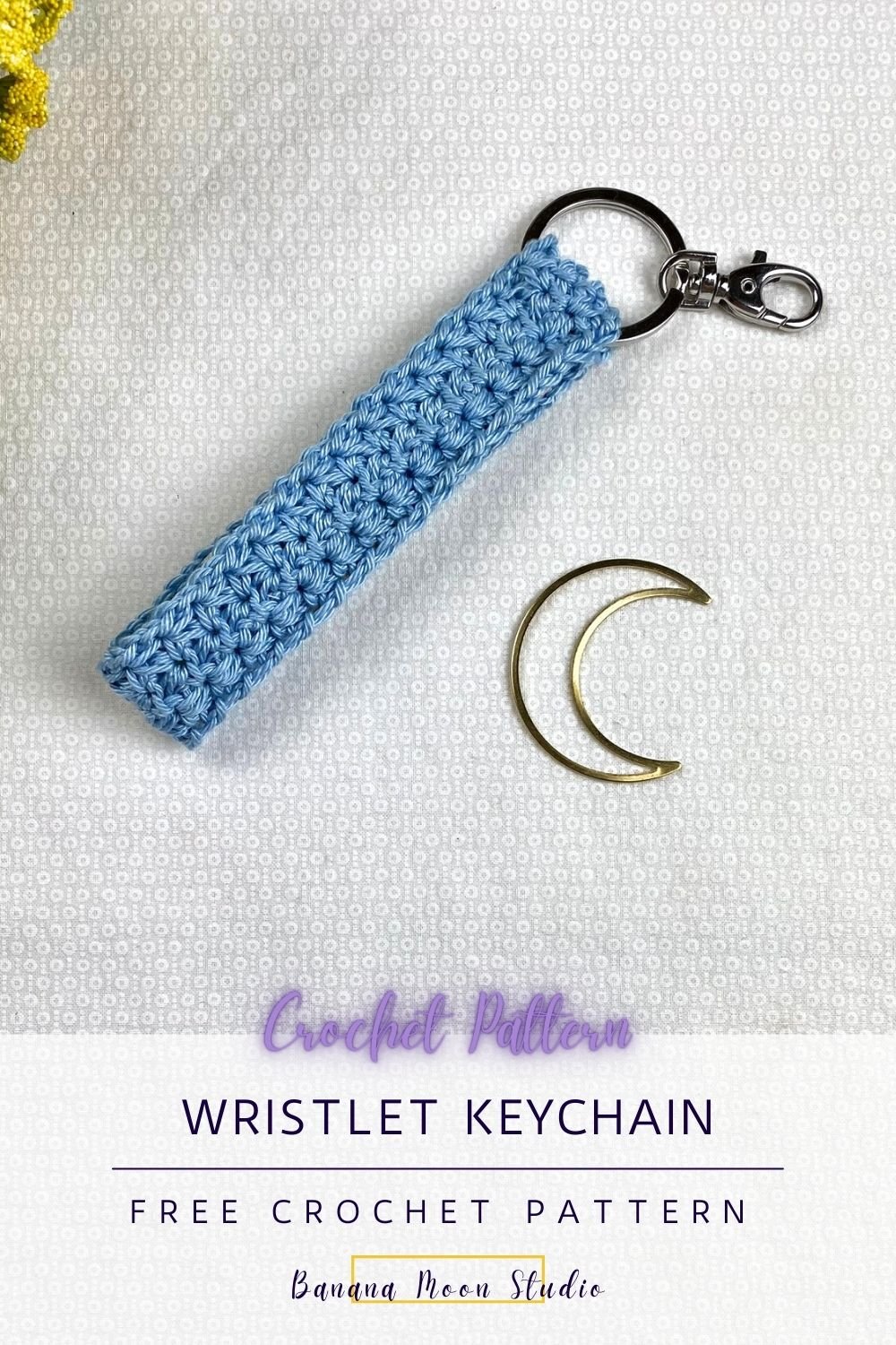 3 Free Crochet Keychain Wristlet Patterns • Banana Moon Studio