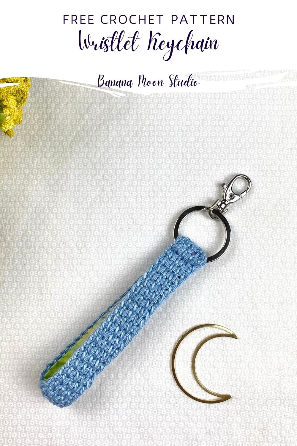 3 Free Crochet Keychain Wristlet Patterns • Banana Moon Studio