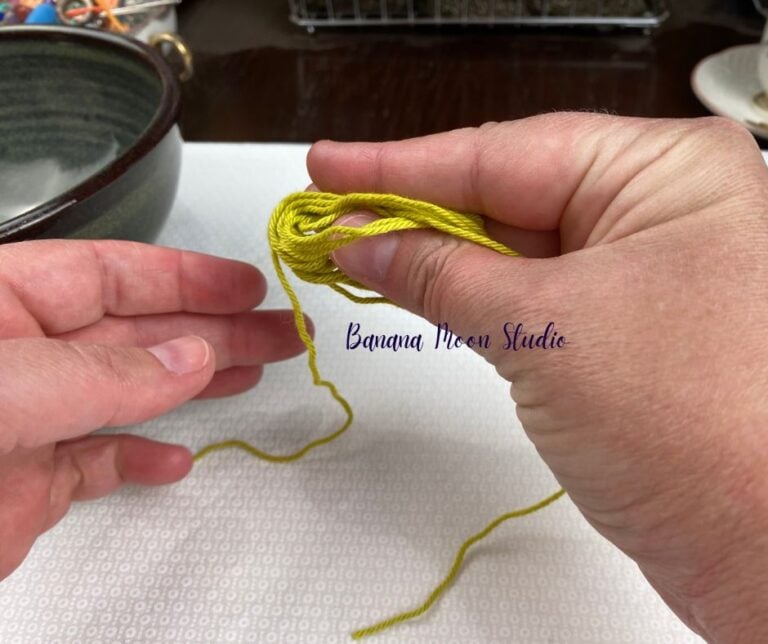 Learn to Wind Yarn Without a Winder • Banana Moon Studio
