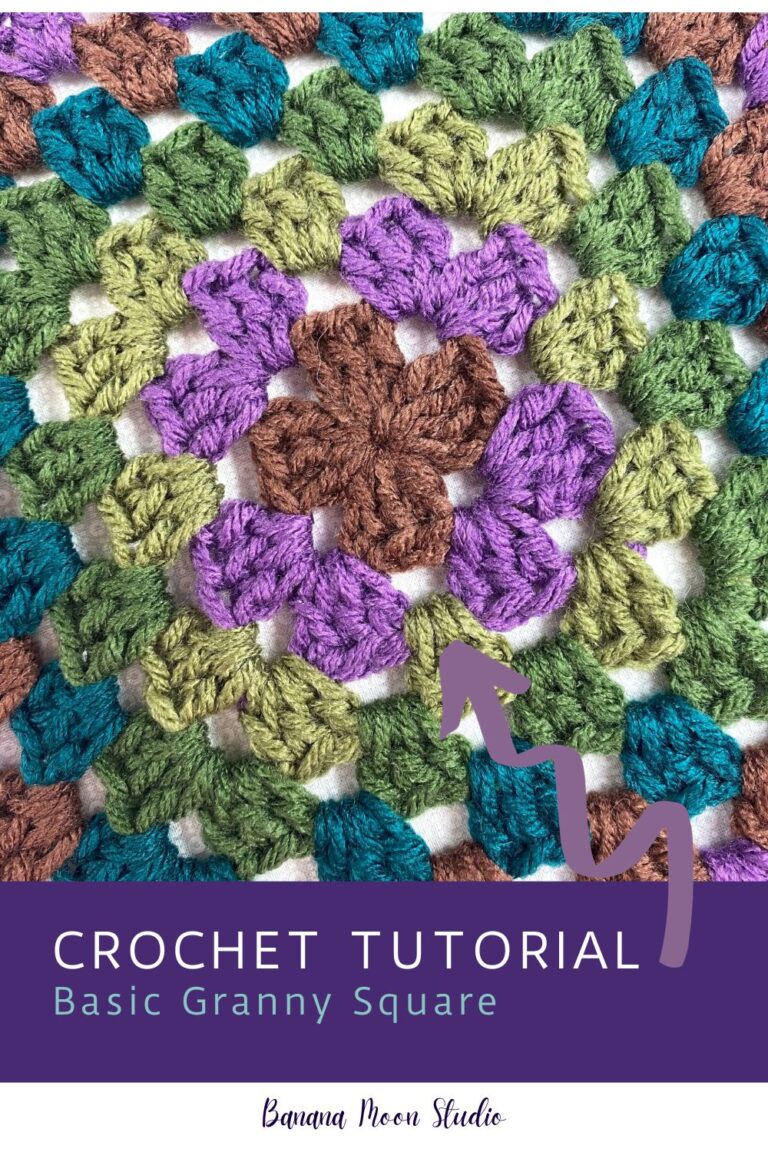 Free Basic Granny Square Pattern • Banana Moon Studio