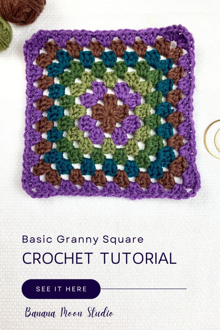 Free Basic Granny Square Pattern • Banana Moon Studio