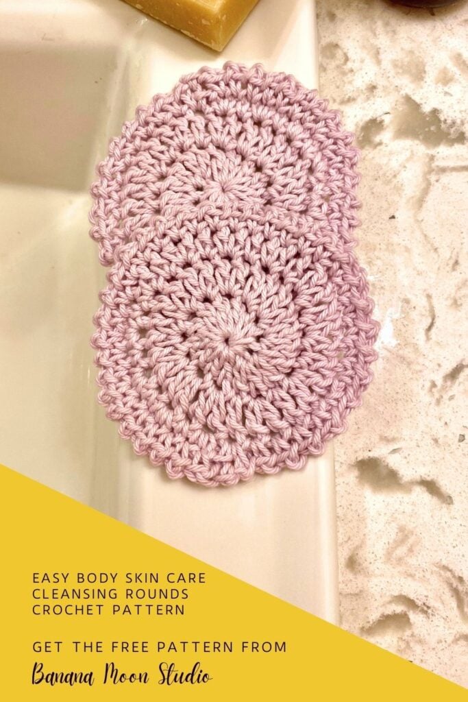 Easy Crochet Face Scrubbies Free Pattern • Banana Moon Studio