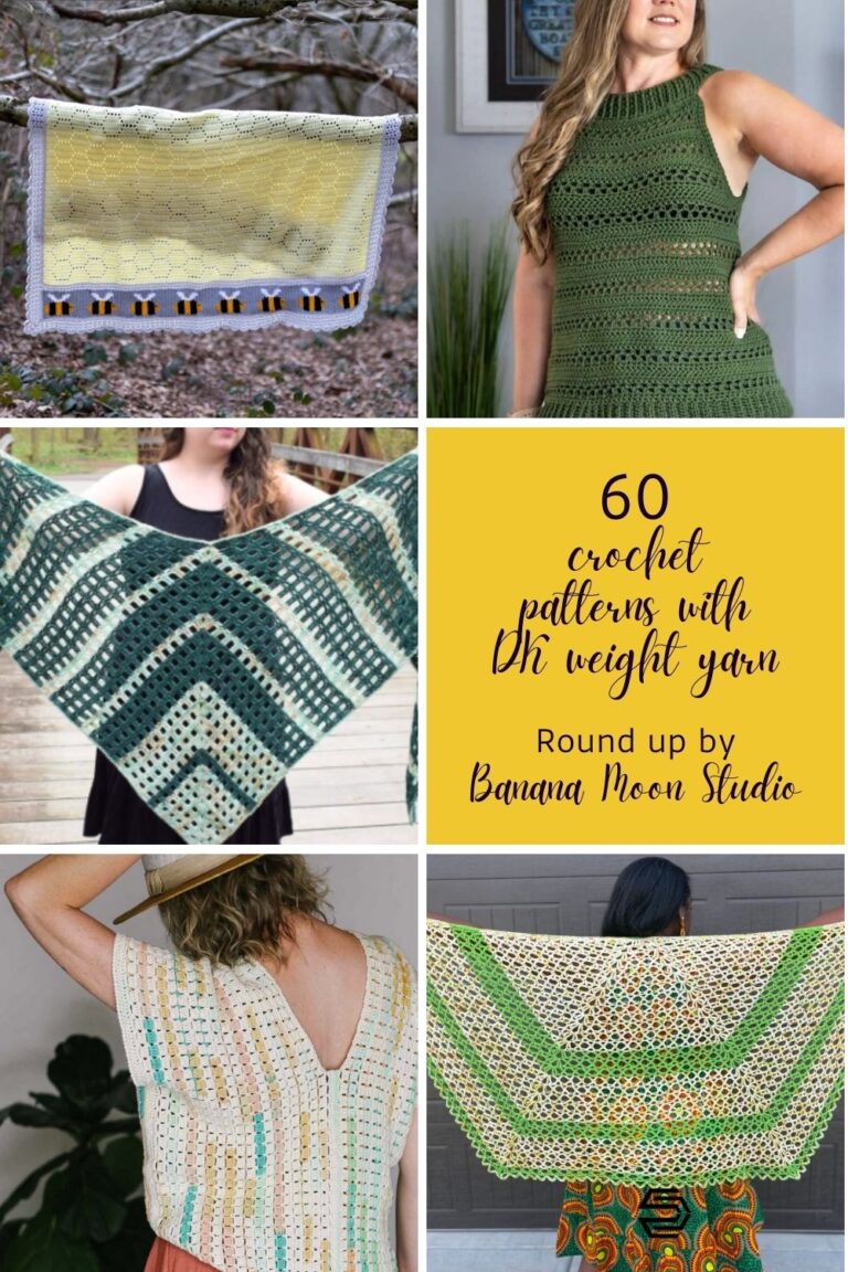 60 Crochet Patterns With 3 Weight Yarn • Banana Moon Studio