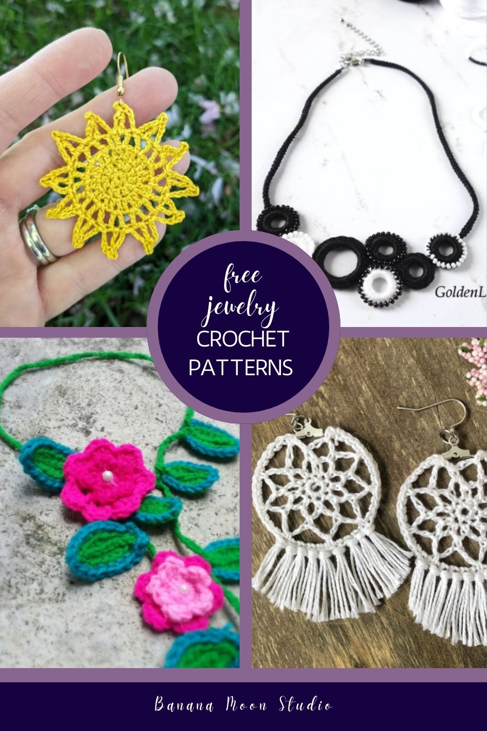 27 Free Crochet Jewelry Patterns • Banana Moon Studio