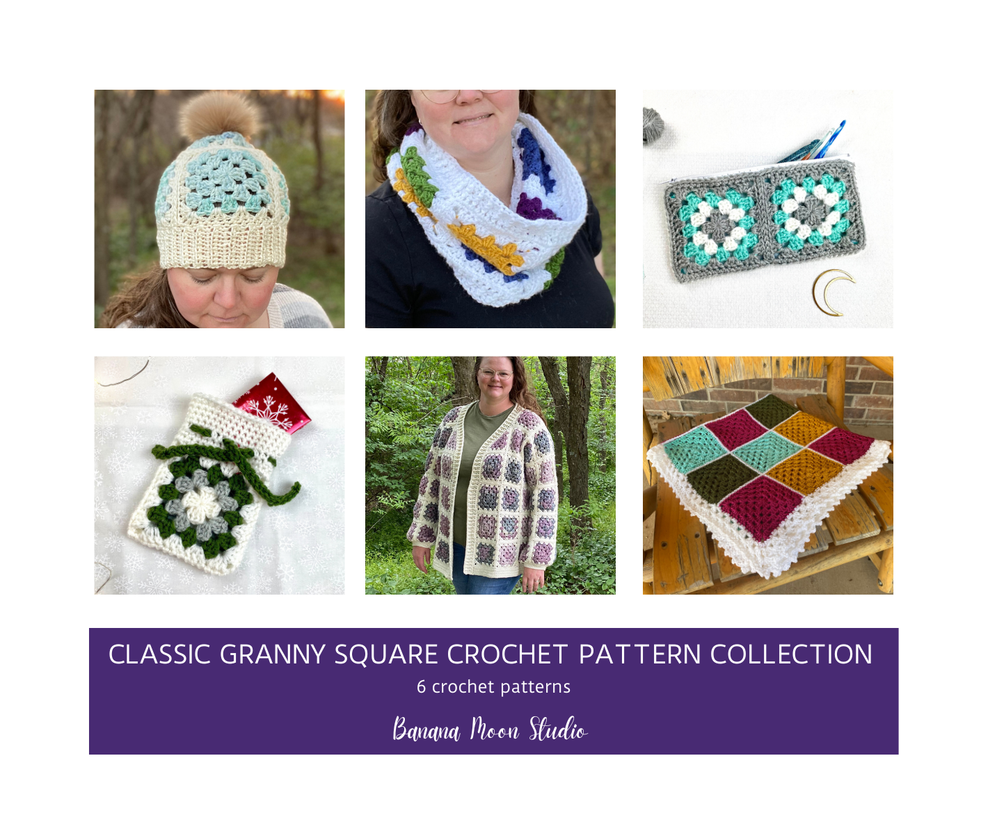 Free Crochet Granny Square Cardigan Pattern • Banana Moon Studio